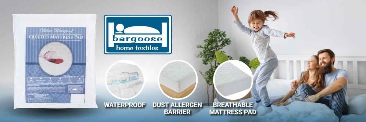 Bargoose Deluxe Quilted Waterproof Mattress Pad — Bargoose Home ...